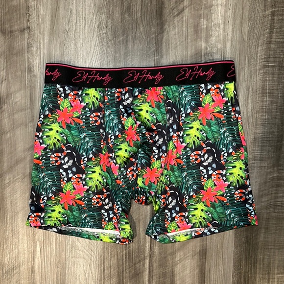 Ed Hardy | Underwear & Socks | Ed Hardy Tropical Snakes Boxer Brief ...